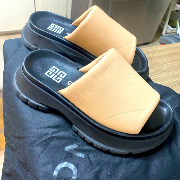 Givenchy | Shoes | Givenchy Spectre Sandal Beigeblack Size 38 | Poshmark